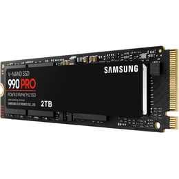 Samsung interne SSD "990 PRO NVMe&trade; M.2", schwarz, 2 TB, Schreibgeschwindigkeitmaximal 6900 MB/s Lesegeschwindigkeitmaximal 7450 MB/s, Festplatten