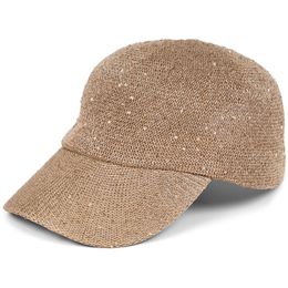 styleBREAKER "Gewebtes Baseball Cap Pailletten" 1 Stk.
