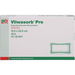 Avitamed Vliwasorb Pro superabsorb.Komp.steril 12,5x22,5 cm 10 St