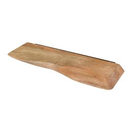 Steckboard mit Baumkante Wandregal Mango massiv natur lackiert 60 x 20 cm LIORA