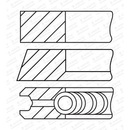 GOETZE ENGINE Kolbenringsatz 0844970710