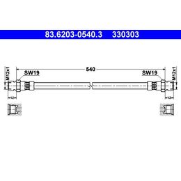 ATE Bremsschlauch 83620305403