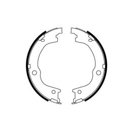 Bosch Bremsbackensatz, Feststellbremse 0986487780 f&uuml;r HYUNDAI