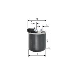 Bosch Kraftstofffilter f026402838 Leitungsfilter 100mm f&uuml;r Mercedes
