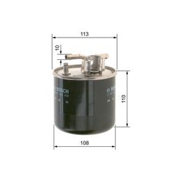 Bosch Kraftstofffilter 0450906458 Leitungsfilter 130,6mm f&uuml;r VW