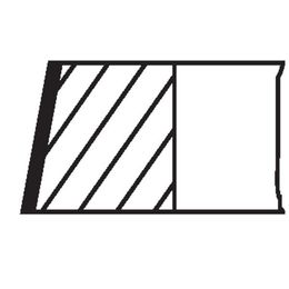 Mahle Kolbenringsatz 50398n0 f&uuml;r Porsche