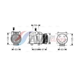 AVA QUALITY COOLING AVA CLEVER CHOICE Kompressor, Klimaanlage hyak198 f&uuml;r HYUNDAI