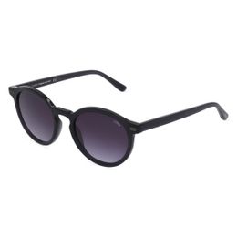 Lozza LOZSL4289 | Unisex-Sonnenbrille | Fassung: Vollrand, Panto, Kunststoff, Grau Transparent | Glasfarbe: Grau