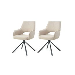 H&ouml;ffner Drehstuhl 2er Set creme Ma&szlig;e (cm): B: 57 H: 91 T: 64.0 &raquo; H&ouml;ffner
