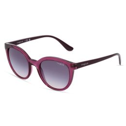 Vogue eyewear VO5427S | Damen-Sonnenbrille | Fassung: Vollrand, Oval, Acetat, Violett Transparent | Glasfarbe: Pink Verlaufend
