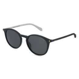 Polaroid PLD 4206/S/X | Herren-Sonnenbrille | Fassung: Vollrand, Panto, Kunststoff, Schwarz | Glasfarbe: Grau