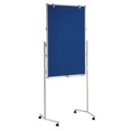 Maul Moderationstafel Maulpro Standfu&szlig; Rollen 61 x 86.5 x 195 cm blau wei&szlig;