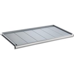 Auszugboden f&uuml;r ESD-Schwerlastschrank, HxBxT 75 x 918 x 459 mm, Traglast 200 kg, lichtgrau RAL 7035 kaiserkraft