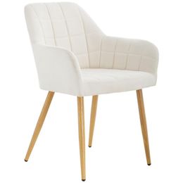 Livetastic Armlehnstuhl, Beige, Metall, Textil, konisch, 57x82x60 cm, Esszimmer, St&uuml;hle, Esszimmerst&uuml;hle, Armlehnenst&uuml;hle