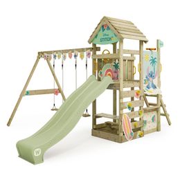 Disney Abenteuer Spielturm aus Massivholz mit Rutsche und Schaukel - Magisches Gartenspielhaus f&uuml;r Kinder - Hochwertige Qualit&auml;t von Wickey
