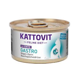 Kattovit Feline Diet Gastro Ente Katzen-Nassfutter Di&auml;tfutter 12x85g