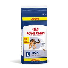 Royal Canin Maxi Adult Hunde-Trockenfutter f&uuml;r gro&szlig;e Hunde 15kg + 3kg gratis