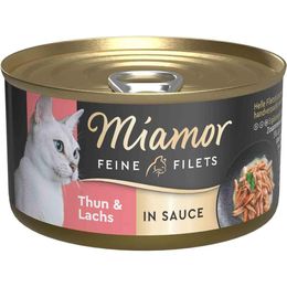 Miamor Feine Filets Thun und Lachs in Sauce 24x85 g