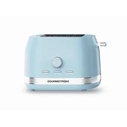 gourmetmaxx Toaster gourmetmaxx, Blau, Kunststoff, 21.6x21.9x33.2 cm, Kr&uuml;melschublade, Auftaufunktion, Aufw&auml;rmfunktion, Schnellstoppfunktion, automatischer Auswurf nach R&ouml;stende, K&uuml;chenger&auml;te, Toaster