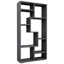 Mid.you Regal, Anthrazit, Kunststoff, 58x116x20 cm, stehend, Wohnzimmer, Regale, B&uuml;cherregale