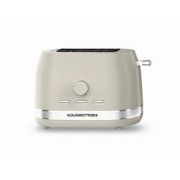 gourmetmaxx Toaster gourmetmaxx, Creme, Kunststoff, 21.6x21.9x33.2 cm, Kr&uuml;melschublade, Auftaufunktion, Aufw&auml;rmfunktion, Schnellstoppfunktion, automatischer Auswurf nach R&ouml;stende, K&uuml;chenger&auml;te, Toaster
