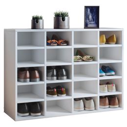 Schuhschrank Hinsol L Wei&szlig; ca. 92x67x33 cm