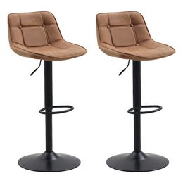 Barhocker-Set Ezra ca. 49x87 cm 2er-Set Cognac