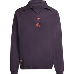 Adidas FC Bayern M&uuml;nchen Icon Langarmshirt Herren - Gr&ouml;&szlig;e S - lila