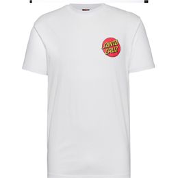 Santa Cruz Classic Dot Chest T-Shirt Herren - Gr&ouml;&szlig;e S - wei&szlig;