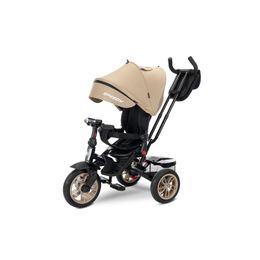 Lorelli Tricycle Speedy, Luftreifen, drehbarer Sitz, Musik, Licht, Schubstange beige-wei&szlig;