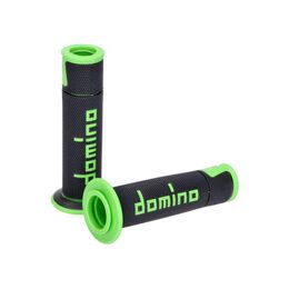 Griffe Satz Domino A450 On-Road Racing schwarz / gr&uuml;n mit offenen Enden