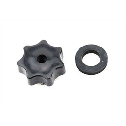 Sterngriffmutter Schwarz mit Gummischeibe f&uuml;r Simson, KR51/1, KR51/2, SR4-2, SR4-3, SR4-4, SR50, SR80