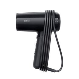Braun HD2.15 Haartrockner (3 Temperatur-/ 2 Geschwindigkeitsstufen, Gro&szlig;er Lockendiffusor, D&uuml;se, Kabelschutz und -aufwicklung, abnehmbarer Filter, 2.100 Watt, Black gloss)