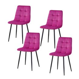 HTI-Living Esszimmerstuhl 4er Set Pink Mesa