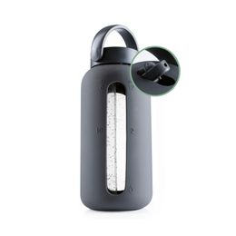 gourmetmaxx Glas-Trinkflasche 800ml anthrazit