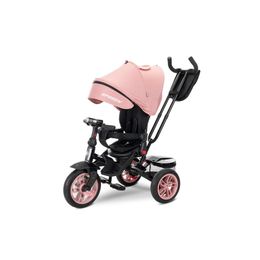 Lorelli Tricycle Speedy, Luftreifen, drehbarer Sitz, Musik, Licht, Schubstange pink