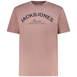 Jack & Jones Herren Gro&szlig;e Gr&ouml;&szlig;en | Jack&Jones T-Shirt aus Biobaumwolle Farbe rosa Gr&ouml;&szlig;e: 8XL