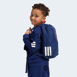 Rucksack adidas Performance "LK MRVL SM BPK", dunkelblau, pure ruby, sanftes wei&szlig;, Rucks&auml;cke, Kinder, Obermaterial: 100% Polyester, Rucksack
