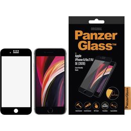 PanzerGlass Displayschutzglas "Case Friendly f&uuml;r iPhone 6/7/8/SE 2020", schwarz, Displayfolien