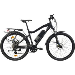 E-Bike Llobe "Mountain E-Bike 27,5" Brillant" Gr. 47, schwarz (schwarz, schwarz), Elektrofahrr&auml;der, 47cm, 27,5 Zoll (69,85cm)