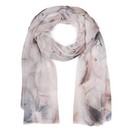 Schal styleBREAKER "Schal mit Marmor Muster", Damen, braun (hellbraun), Obermaterial: 100% Viskose CV., Modisch, Modet&uuml;cher Schal