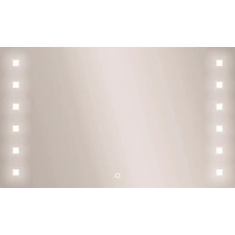 LED-Lichtspiegel Jokey "Capella III", silber (silberfarben), B:90cm H:60cm T:3cm, Spiegel, 90 x 60 cm
