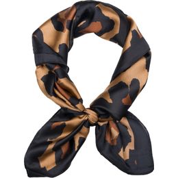 Modetuch styleBREAKER "Halstuch mit Leoparden Muster", Damen, braun (braun, schwarz), Obermaterial: 100% Polyester PES., Modisch, Modet&uuml;cher