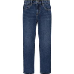 Stretch-Jeans LEVI'S KIDS "LVB 512 SLIM TAPER JEANS", Kinder, Gr. 8 (128), N-Gr, blau (por vida), Denim/Jeans, Obermaterial: 68% Baumwolle, 29% Polyester, 2% Viskose, 1% Elasthan, normal, Jeans, for BOYS