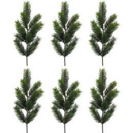 Winterliche Kunstpflanze Creativ green "Weihnachtsdeko", gr&uuml;n, H:50cm, Kunststoff, Kunstpflanzen, Zweig benadelt, 6 St&uuml;ck im Set