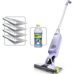 SHARK Akku-Wischmopp "SHARK VacMop 2-in-1 kabelloser Staubsauger/Spr&uuml;hmopp VM200EUPL", lila, B:24,1cm H:121,69cm T:13,69cm, Akkusauger, VOLLST&Auml;NDIGE REINIGUNG MIT EINEM EINZIGEN EINWEGPAD, kabellos, leicht
