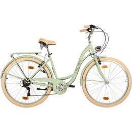 Cityrad Dacapo "Balloon Damenrad 28'' gr&uuml;n 6 G&auml;nge 48 cm" Gr. 48, gr&uuml;n (gr&uuml;n, gr&uuml;n), Fahrr&auml;der, Damen, 48cm, 28 Zoll (71,12cm) hinten: 28 Zoll (71,12cm)