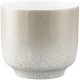 Cappuccinotasse Seltmann Weiden "Sento Home", beige, cream, wei&szlig;, gesprenkelt, H:8cm &Oslash;:8,8cm, Porzellan, Trinkgef&auml;&szlig;e, Cappuccinotasse, Kaffee- Teetasse ohne Henkel, 330 ml