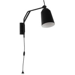 Eglo Deckenleuchte "LORETO", schwarz (schwarz, wei&szlig;), H: 36,5cm, 1 Stk., Leuchten, Deckenleuchte in schwarz und wei&szlig; aus Stahl - exkl. E27 - 40W, Wandlampe Wandleuchte