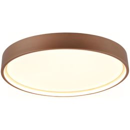 Trio LEUCHTEN LED Deckenleuchte "DOHA, Deckenlampe 29W 3260 Lumen Lichtfarbe einstellbar 2300-4000K", wei&szlig; (coffee wei&szlig;), 1, &Oslash; 45cm H: 5,5cm, 1 Stk., Leuchten, indirektes Licht getrennt schaltbar als Wandlampe und Deckenlampe m&ouml;gl, LED Deckenleuchte